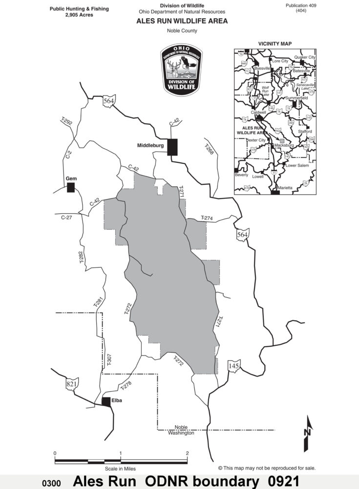 q Ales Run – Ohio Hunting Maps – 1400+ page Map Guide to Public Lands