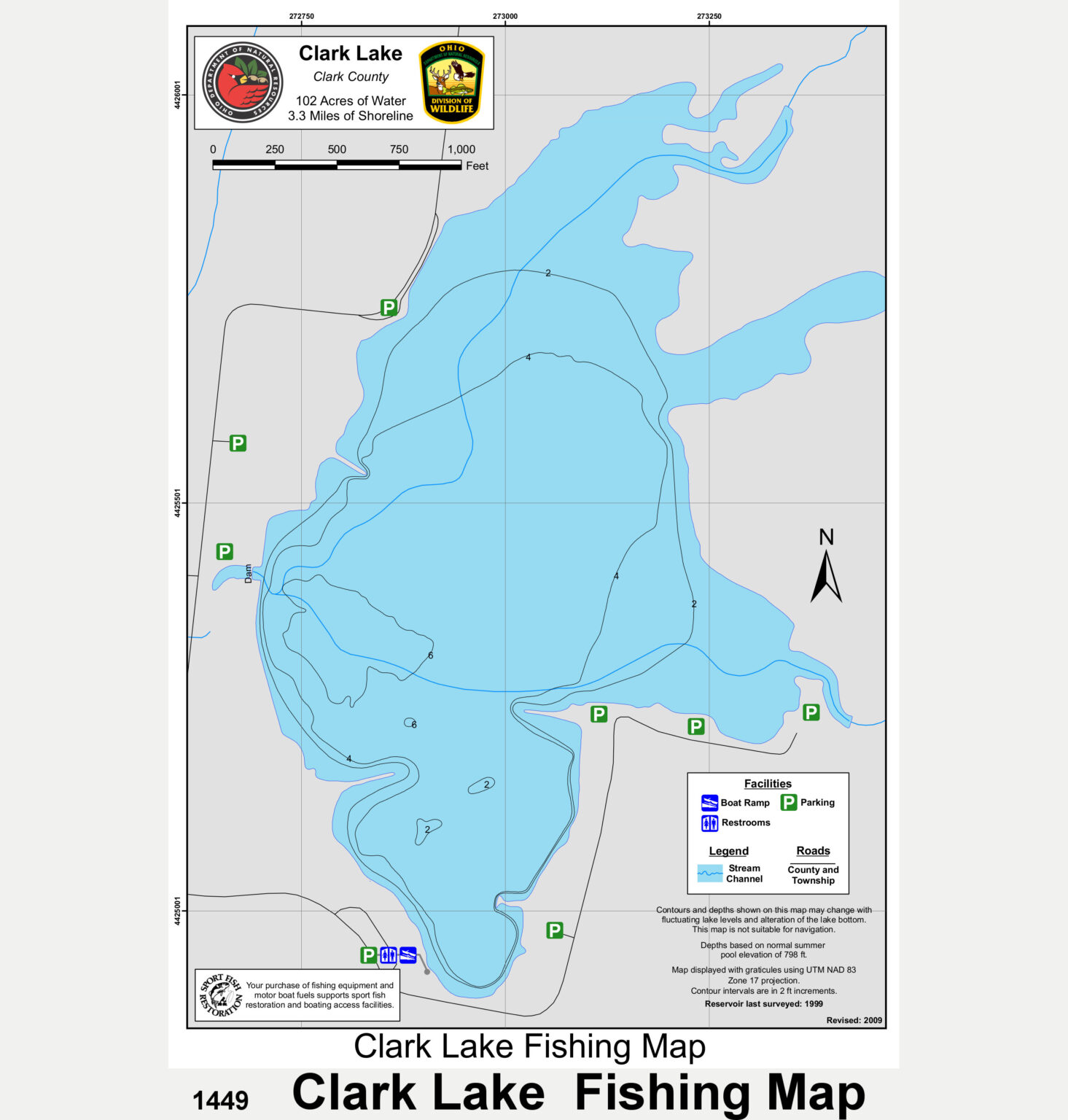 q Clark Lake – Ohio Hunting Maps – 1400+ page Map Guide to Public Lands