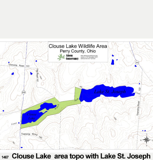 q Clouse Lake - Ohio Hunting Maps - 1250+ page Map Guide to Public Lands