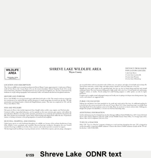 q Shreve Lake – Ohio Hunting Maps – 1400+ page Map Guide to Public Lands