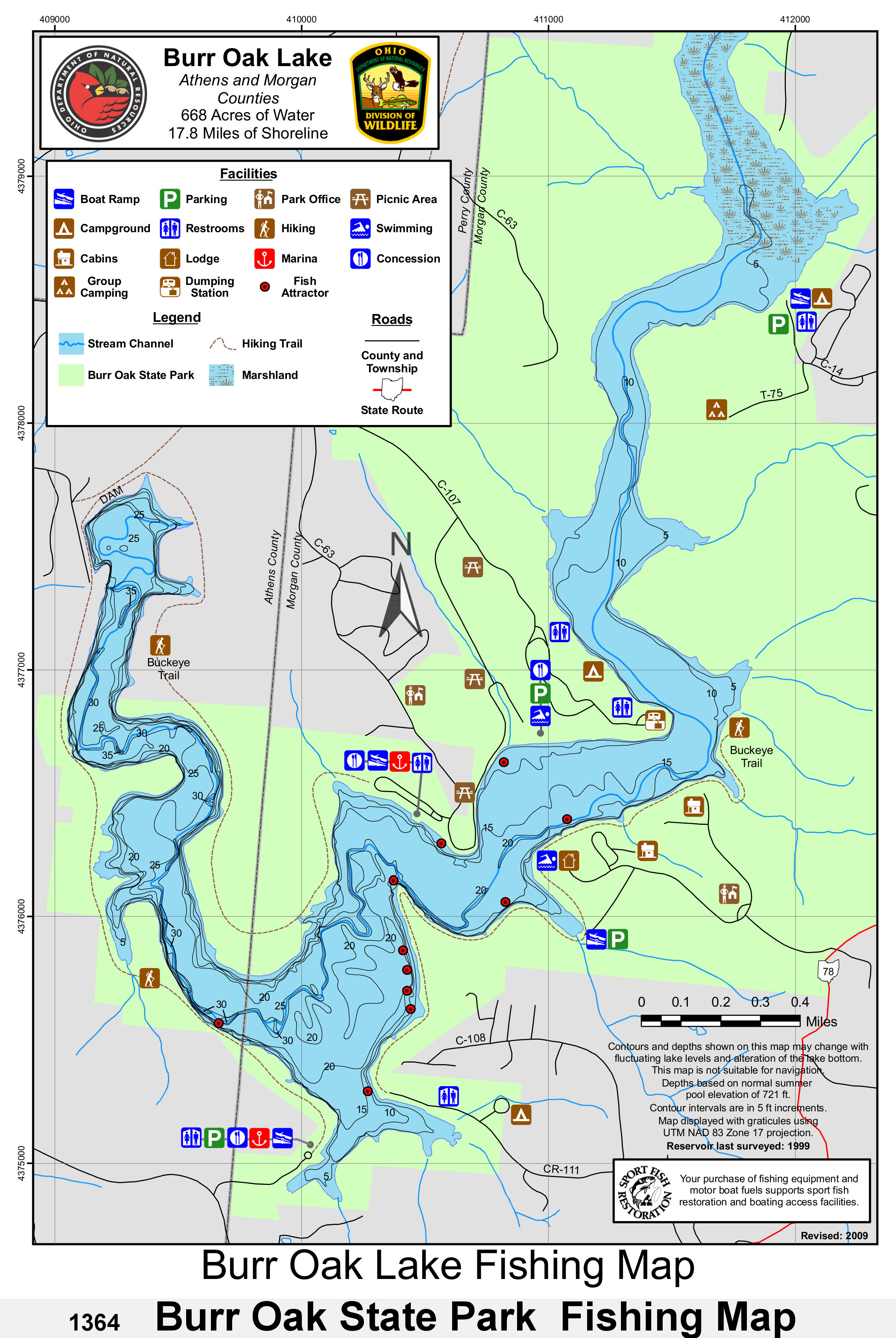 q Burr Oak S.P. large - Ohio Hunting Maps - 1275+ page Map Guide to ...