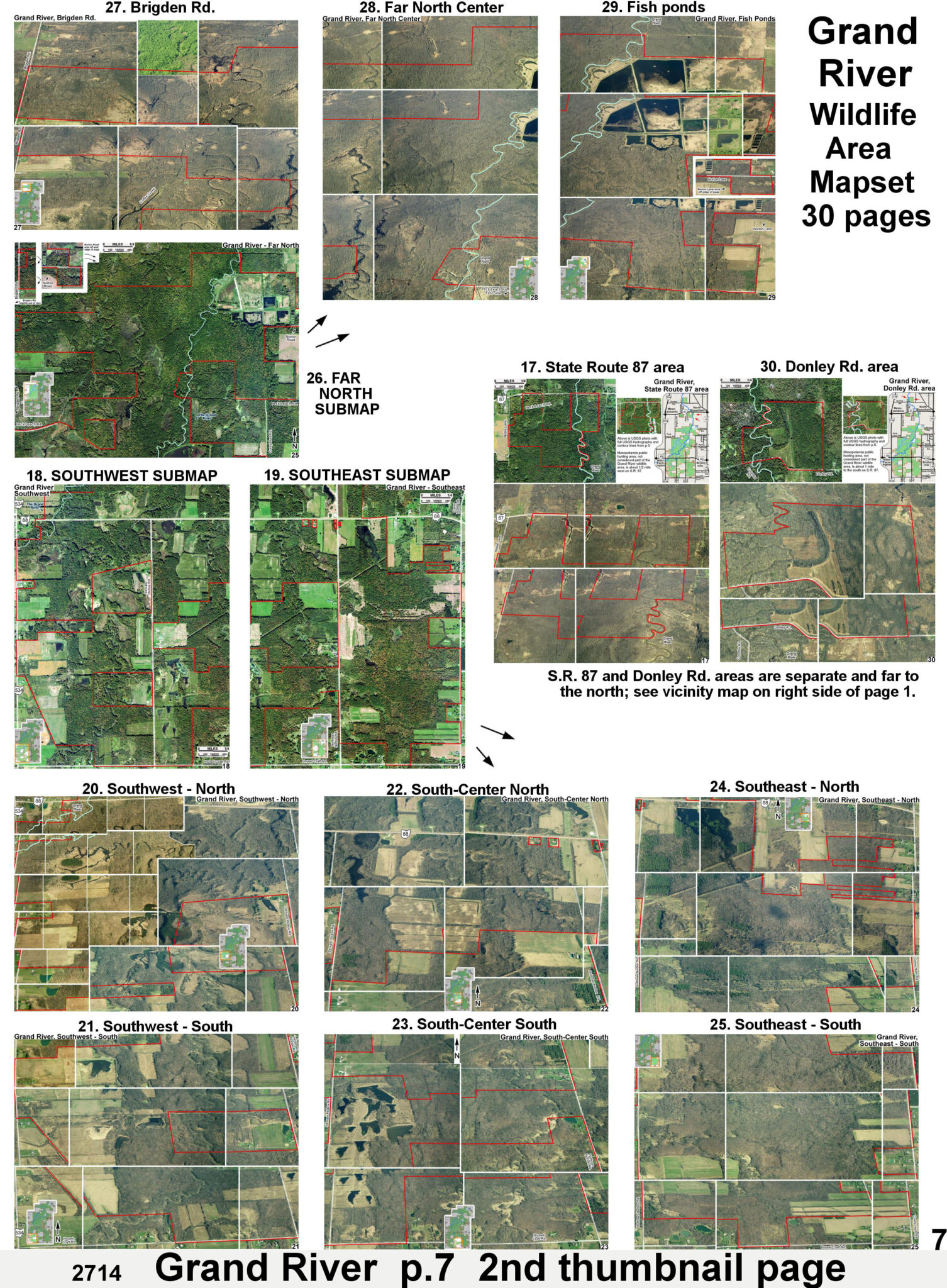 q Grand River – Ohio Hunting Maps – 1400+ page Map Guide to Public Lands