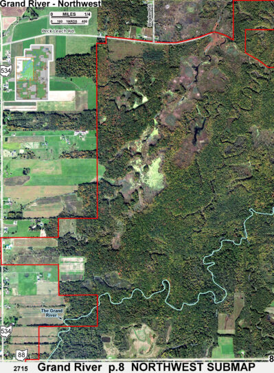 q Grand River – Ohio Hunting Maps – 1400+ page Map Guide to Public Lands