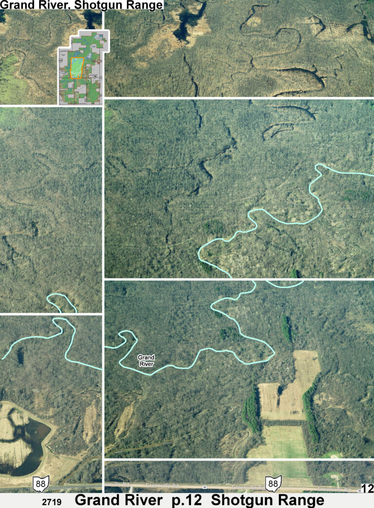 q Grand River – Ohio Hunting Maps – 1400+ page Map Guide to Public Lands