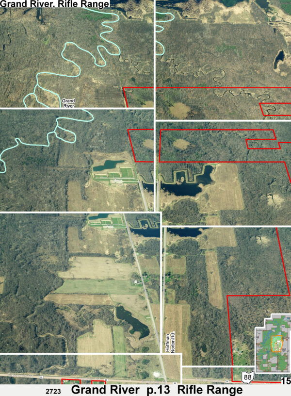 q Grand River – Ohio Hunting Maps – 1400+ page Map Guide to Public Lands