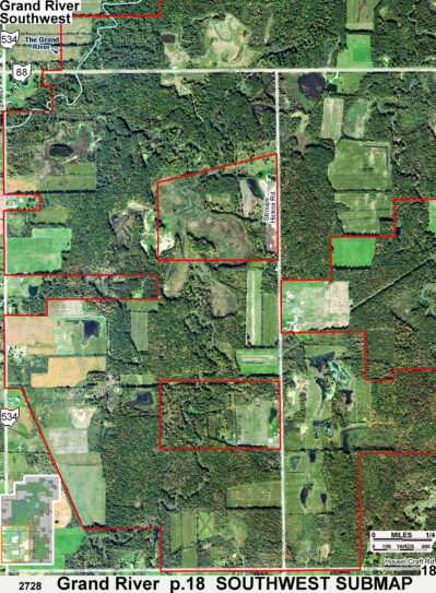 q Grand River – Ohio Hunting Maps – 1400+ page Map Guide to Public Lands