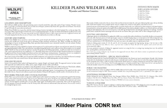 q Killdeer Plains – Ohio Hunting Maps – 1400+ page Map Guide to Public ...