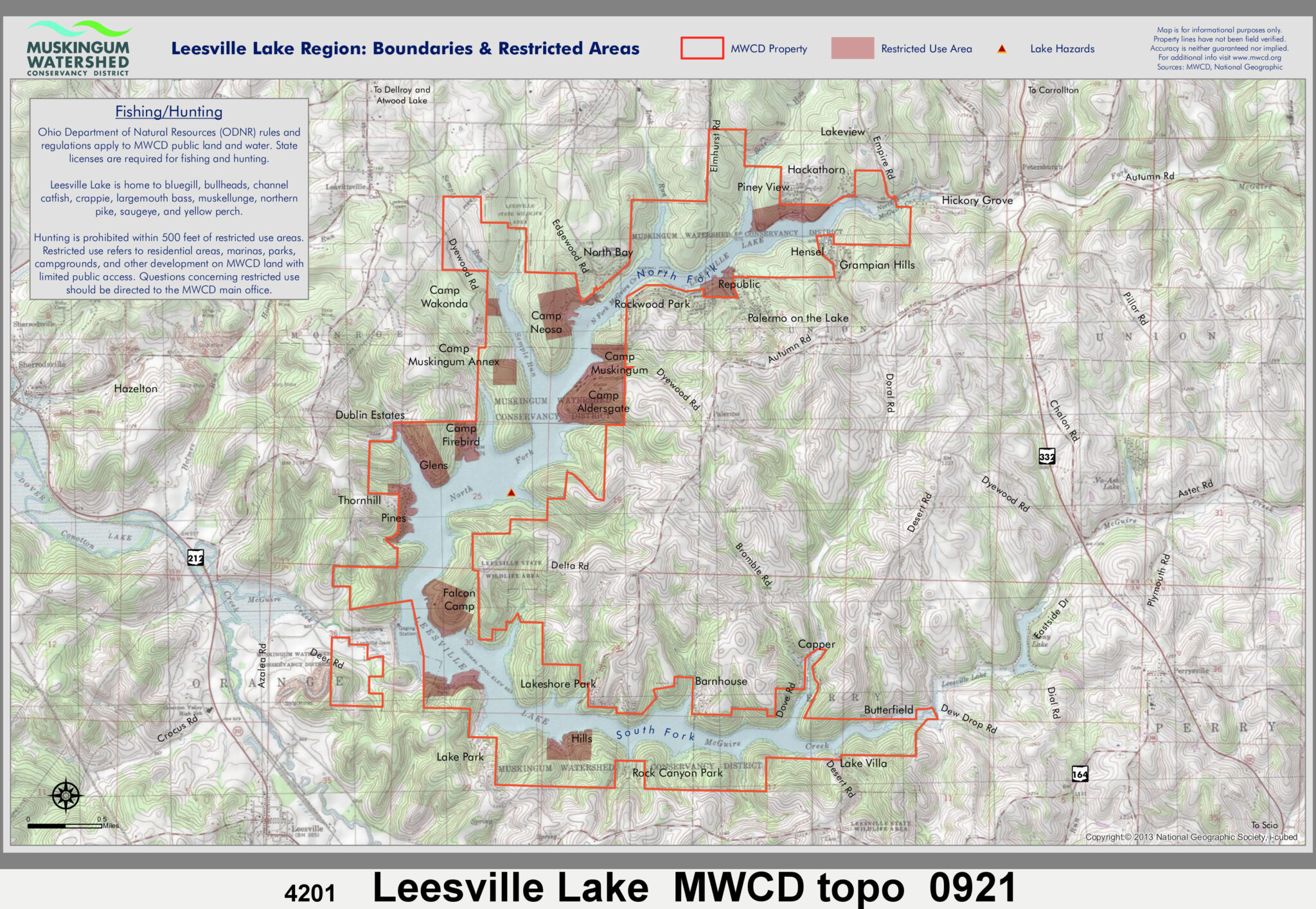 q Leesville Lake – Ohio Hunting Maps – 1400+ page Map Guide to Public Lands
