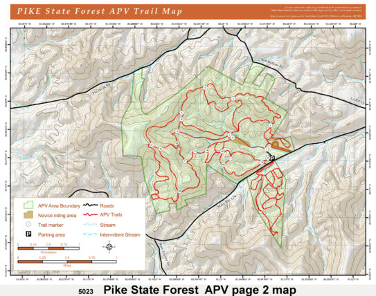 q Pike S.F. large – Ohio Hunting Maps – 1400+ page Map Guide to Public ...