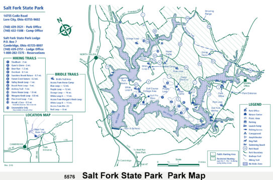 q Salt Fork - Ohio Hunting Maps - 1250+ page Map Guide to Public Lands