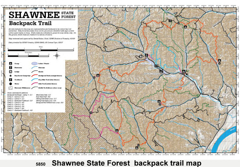 q Shawnee S.F. – Ohio Hunting Maps – 1400+ page Map Guide to Public Lands