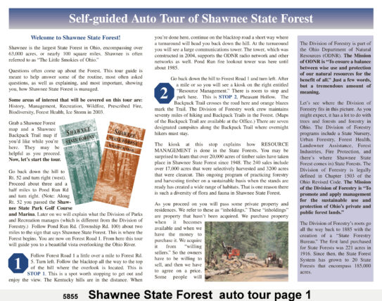 q Shawnee S.F. – Ohio Hunting Maps – 1400+ page Map Guide to Public Lands
