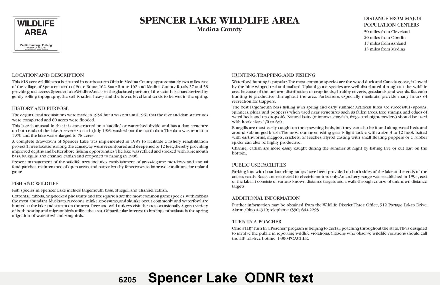 q Spencer Lake – Ohio Hunting Maps – 1400+ page Map Guide to Public Lands