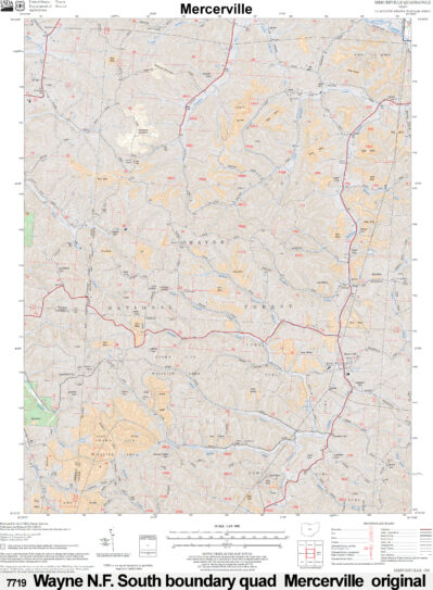 q Wayne N.F. South – Ohio Hunting Maps – 1400+ page Map Guide to Public ...