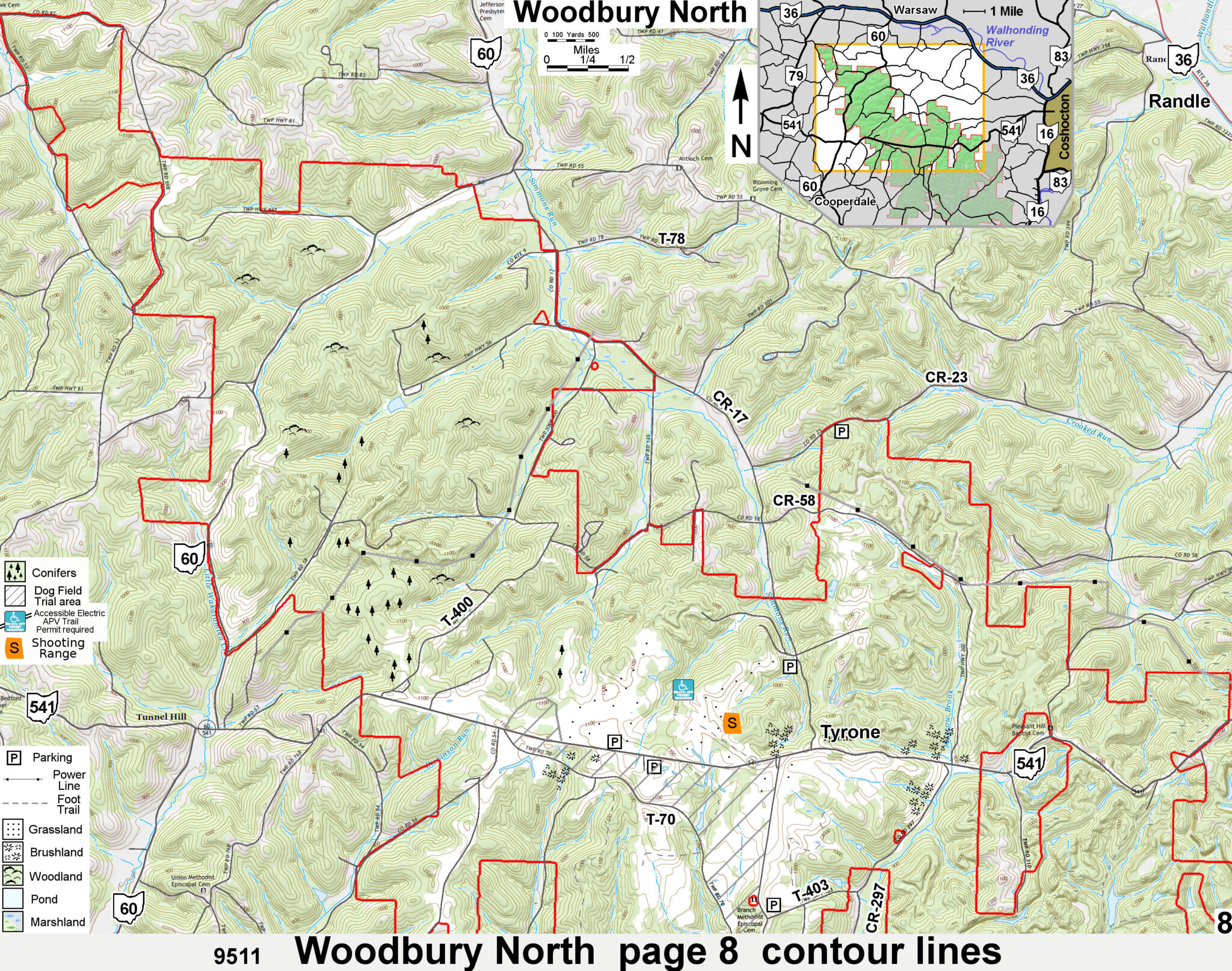 q Woodbury – Ohio Hunting Maps – 1400+ page Map Guide to Public Lands