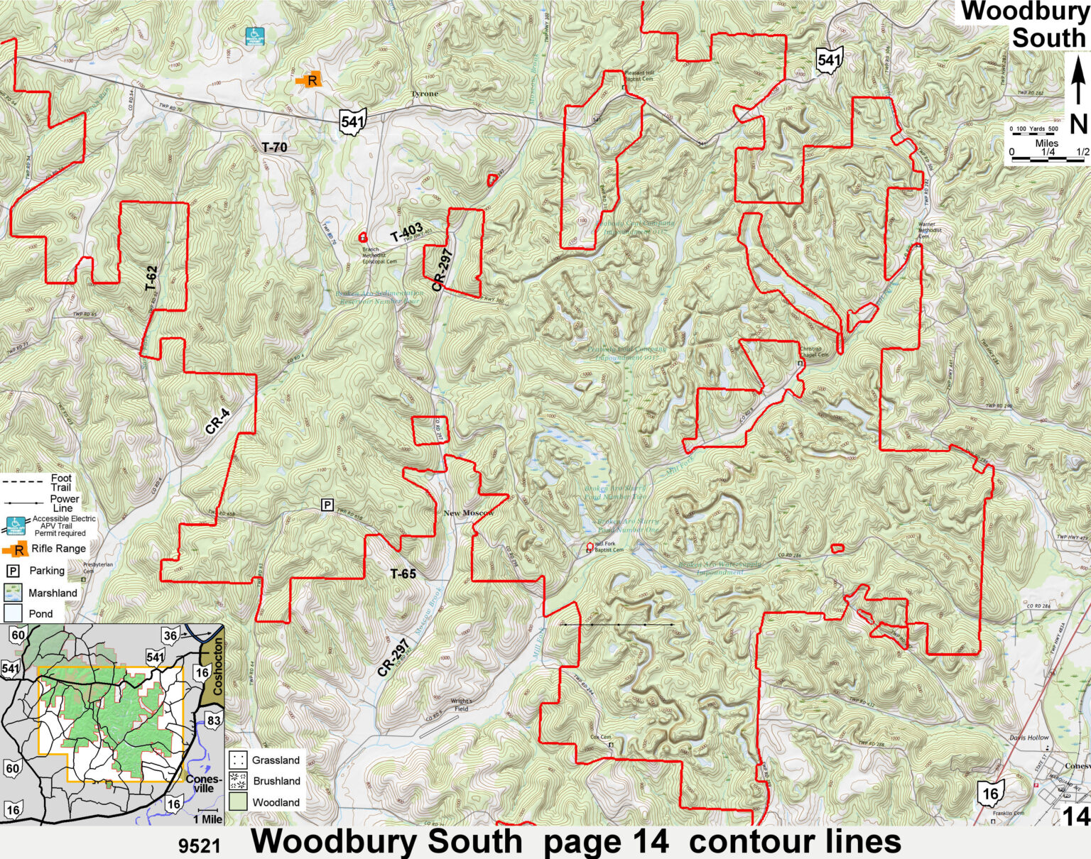 q Woodbury – Ohio Hunting Maps – 1400+ page Map Guide to Public Lands