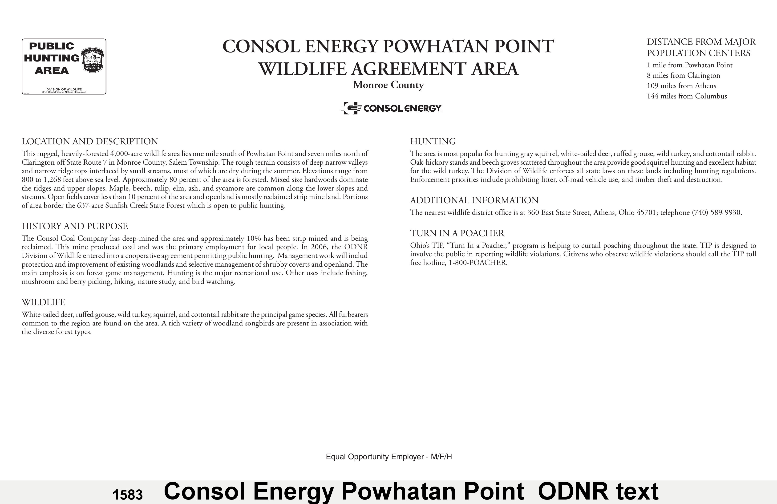 q Consol Energy Powhatan Point - Ohio Hunting Maps - 1250+ page Map ...