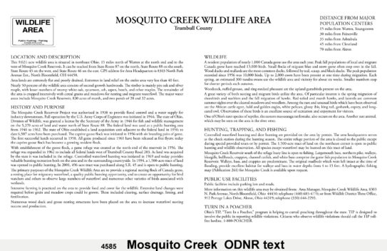 q Mosquito Lake S.P. large – Ohio Hunting Maps – 1400+ page Map Guide ...